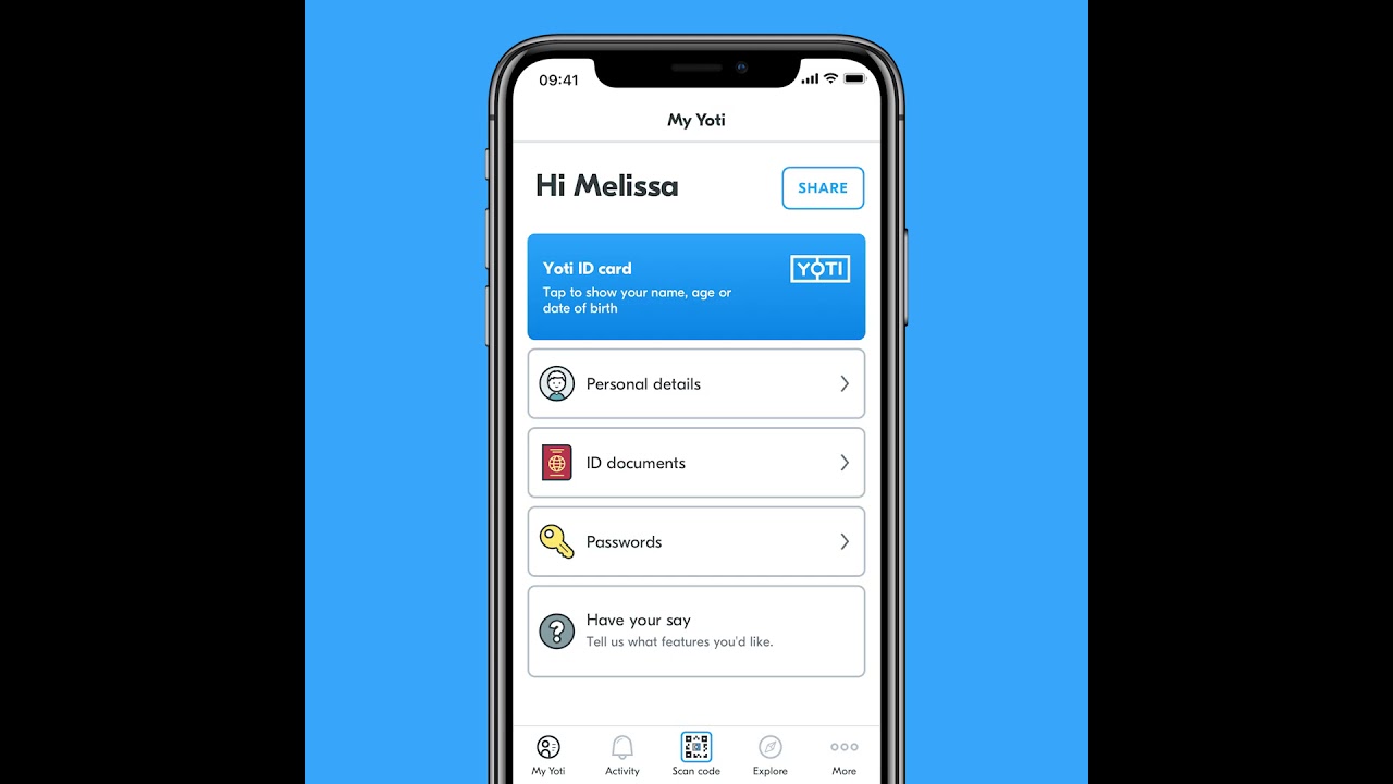 Yoti: Share Less Data