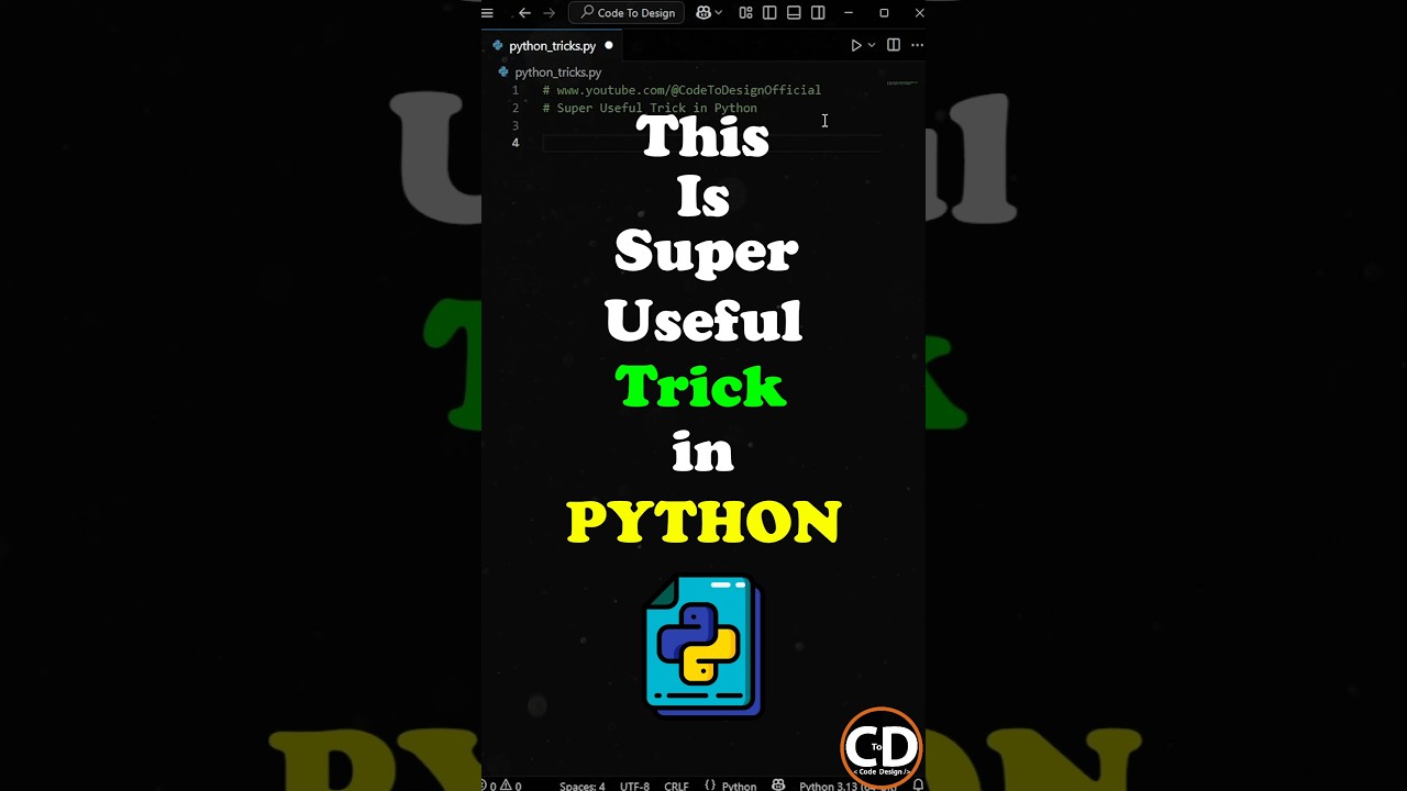This Trick Is Super Useful In Python #python #programming #coding