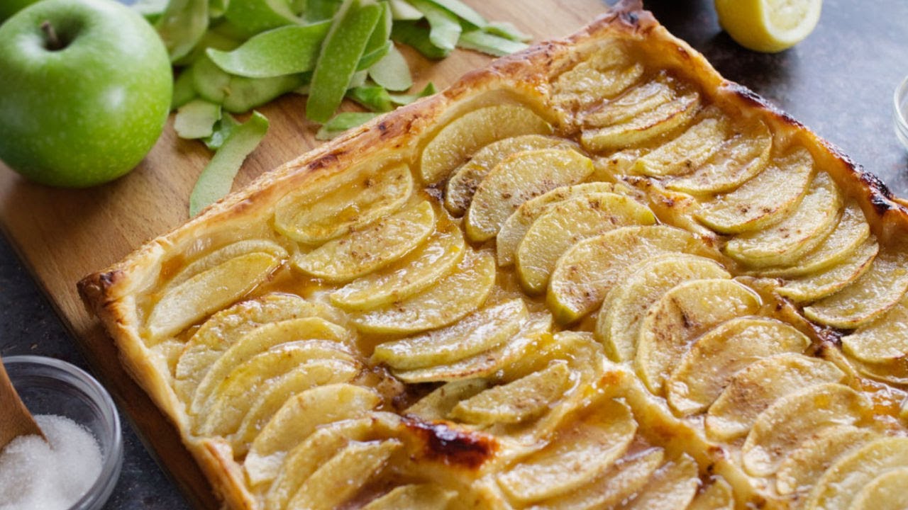 Spanish-Style Apple Tart with Apricot and Sweet Sherry Glaze