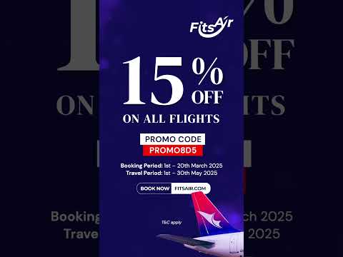 15% Off FitsAir Flights - (9:16)