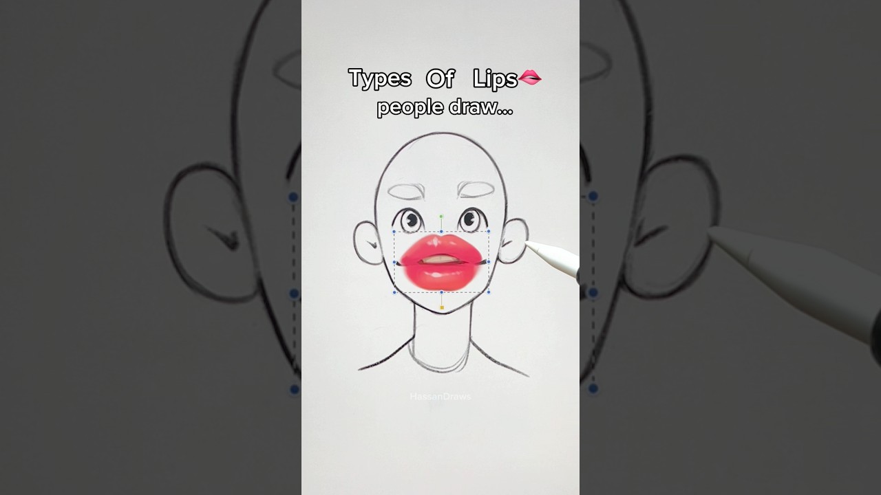 Types Of LIPS People Draw ✏️👄(Which Are You?) #shorts #drawing #howtodraw #typesofpeople