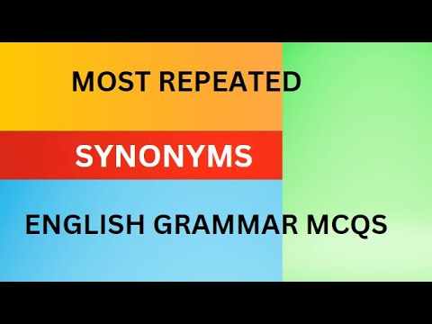 SYNONYMS ENGLISH LEARNING