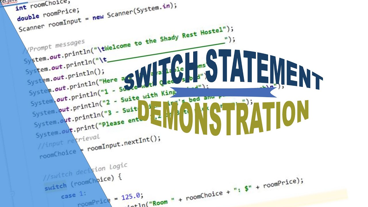 How to Use the Switch Statement In Java - Demo