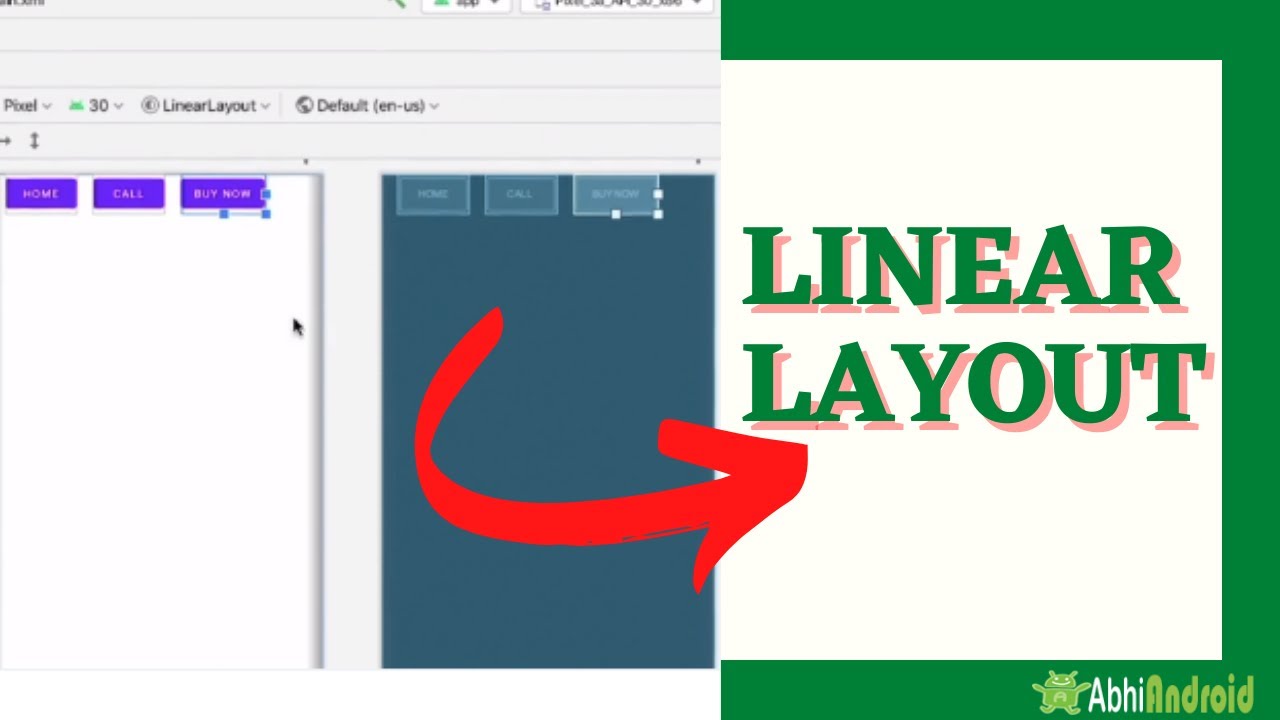 Linear Layout With Example In Android Studio