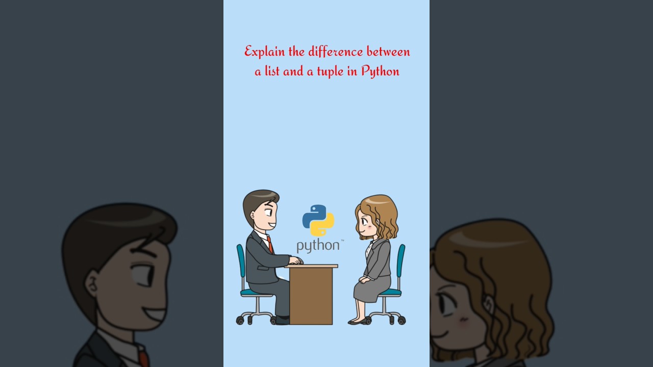 Difference between a list and tuple in Python? #python #interview