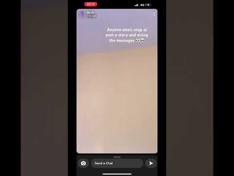 Snap chat ai posted a story ?? #channel #snapchat #ai #fyp.