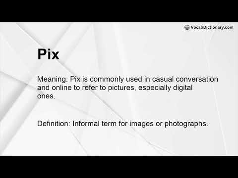Pix Meaning