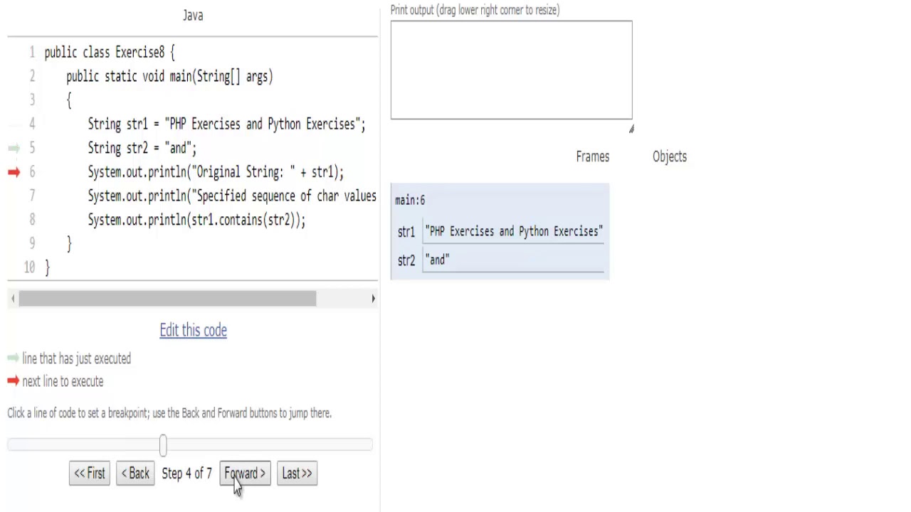 w3resource.com: Java String Exercise-8