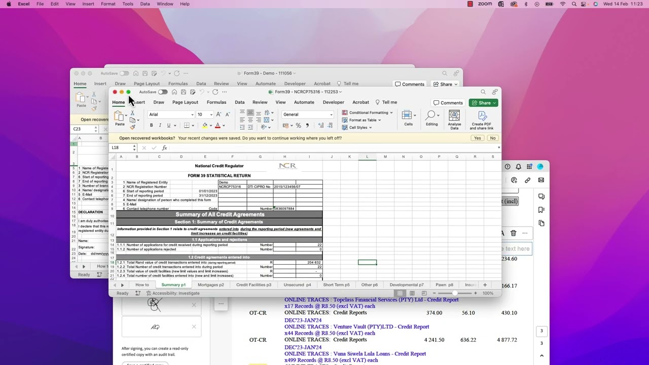 Quinn Pay - NCR Form 39
