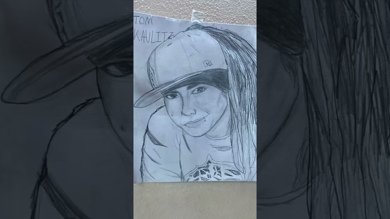 tried to draw tom kaulitz 💔 #foryou #tokiohotel #viral #tomkaulitz #drawing