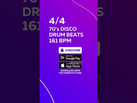 4/4 70's DISCO DRUM BEATS 161 BPM-4