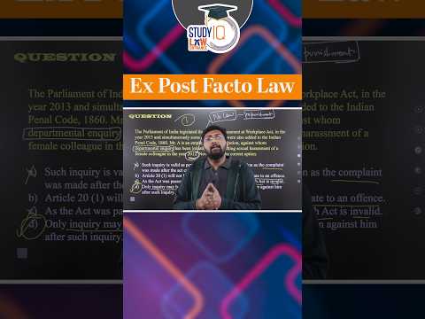 Legal Reasoning | Ex Post Facto Law | Law Entrance | CLAT