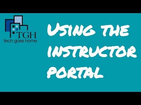 Using the Instructor Portal