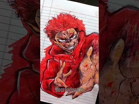 USING THESE COLOURS WAS A BAD IDEA!!🤬#animedrawing #anime #sukuna
