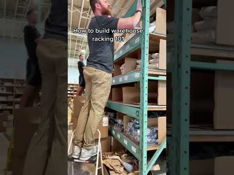 How to build warehouse racking 101 #warehouse #racking #warehouseworker #clothingwarehouse #clothin