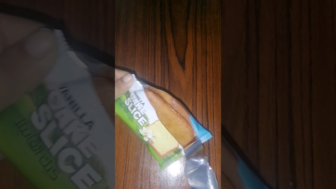 ASMR ~Vanilla cake Slice.. #asmr #shorts #mukbang #chipsi #chips #Egypt