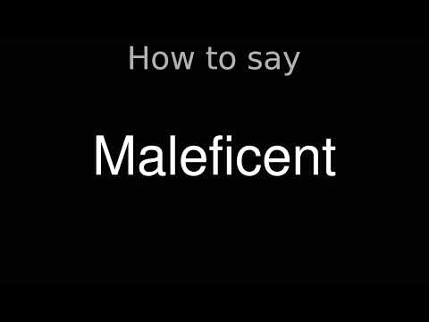 How to Pronounce correctly Maleficent (Movie)