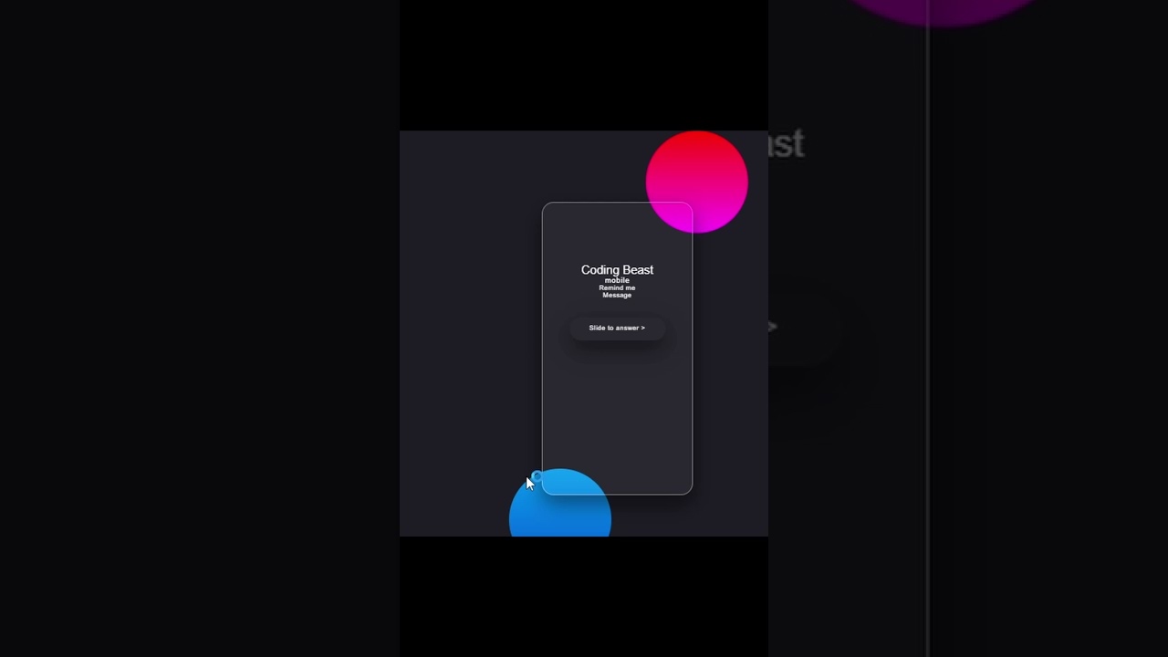 Glassmorphism Css Blur Box Using Html And Css #shorts #html