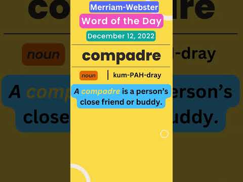 Word of the day COMPADRE #learnenglish #englishvocabulary #shorts #englishwords