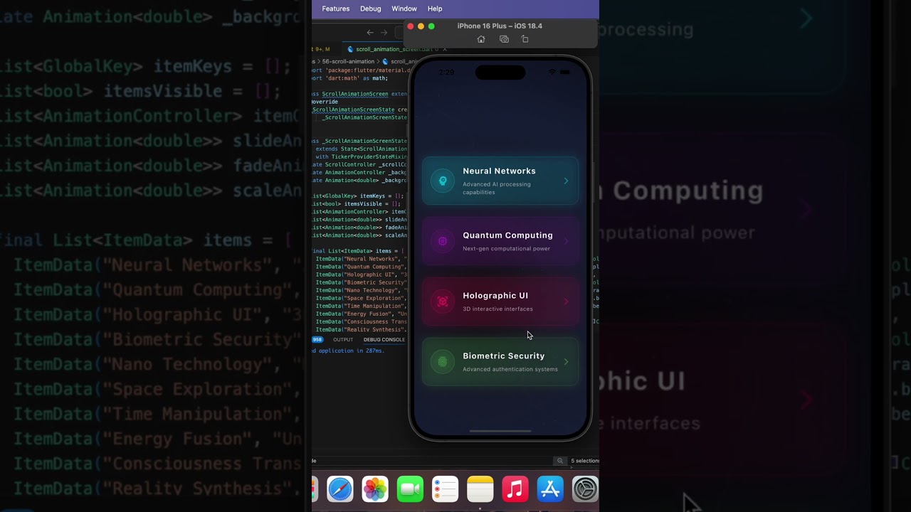 List View Items Animation in #flutter