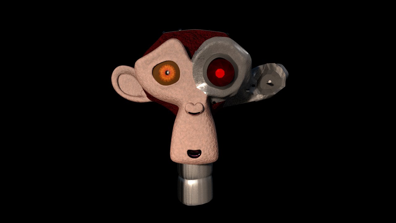 Cyborg Monkey / Suzanne [Blender 3D]