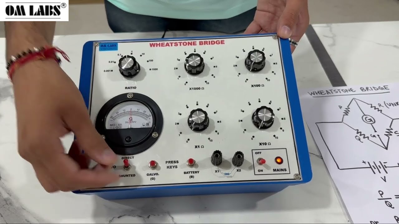 Wheatstone Bridge Apparatus | Principle and Working | Meter Bridge Principle | OM Labs