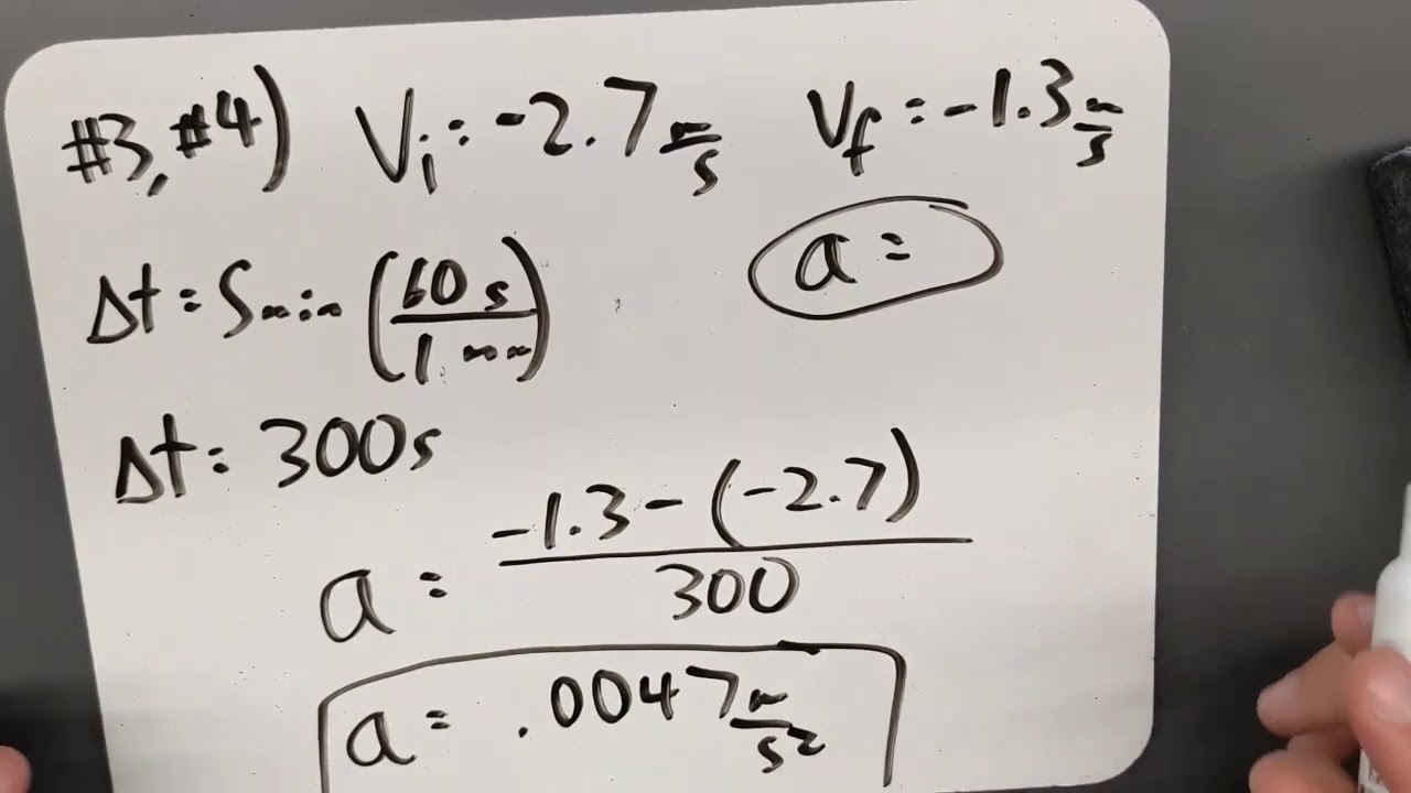 Quiz Honors: Linear Motion