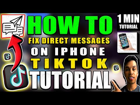 How To Fix Direct Messages on TikTok iPhone Tutorial