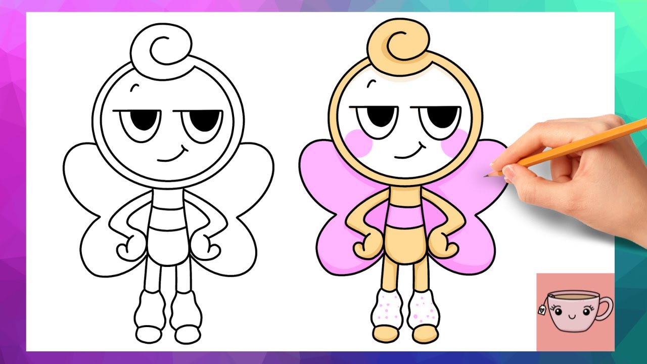 How To Draw Glisten from Dandy's World | Easy Drawing Tutorial