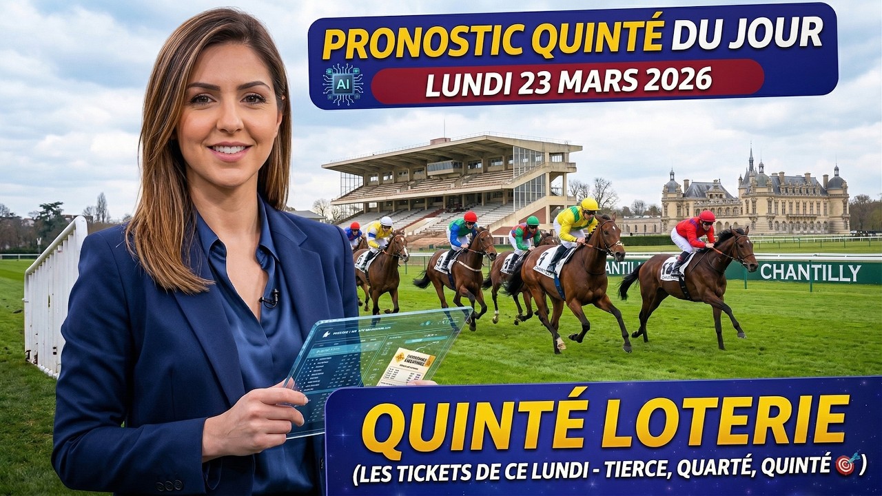 QUINTÉ PREDICTION FOR MONDAY, MARCH 23, 2026: 🎯 TIERCE, QUARTÉ, QUINTÉ: : THIS MONDAY'S TICKETS