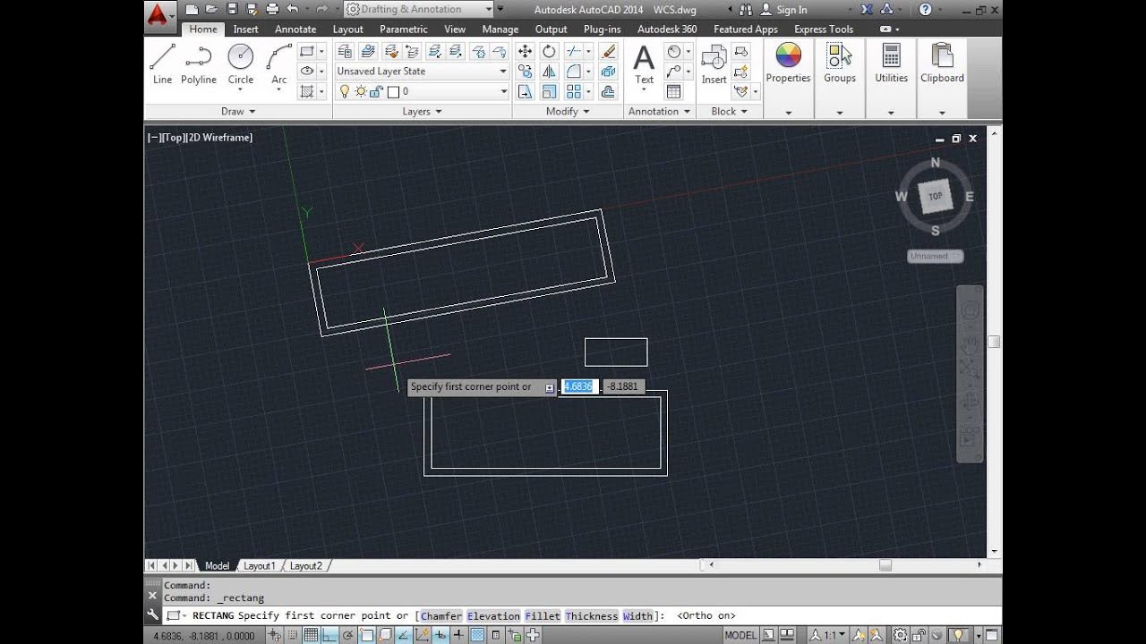 C00513  Using UCS AutoCAD 2014 Tutorial