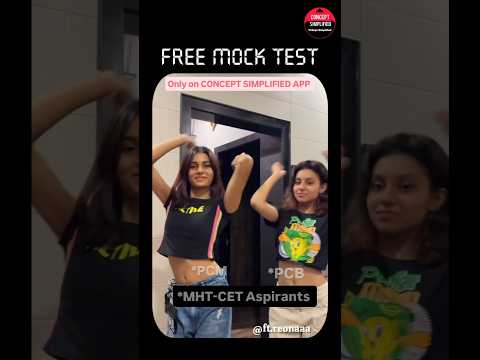 MHT CET Kids after finding the Free MOCK Test 🤩😍 | MHT-CET 2025 Strategy #shorts #mhtcet #cet2025