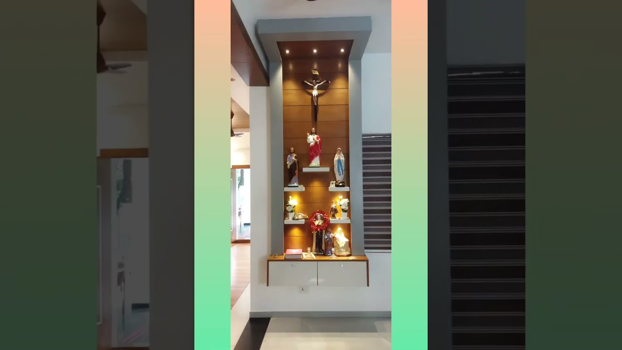 Catholic prayer room design# latest model