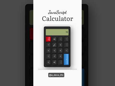 Check full video - How to Create a Calculator with HTML CSS JAVASCRIPT #javascript #jstips #viral