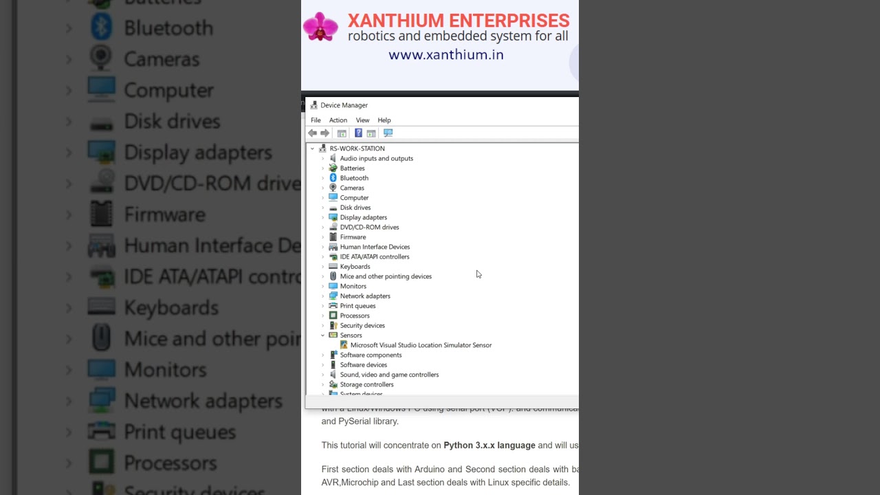 How to identify COM ports on Windows for  #python3 serial port programming using #arduino