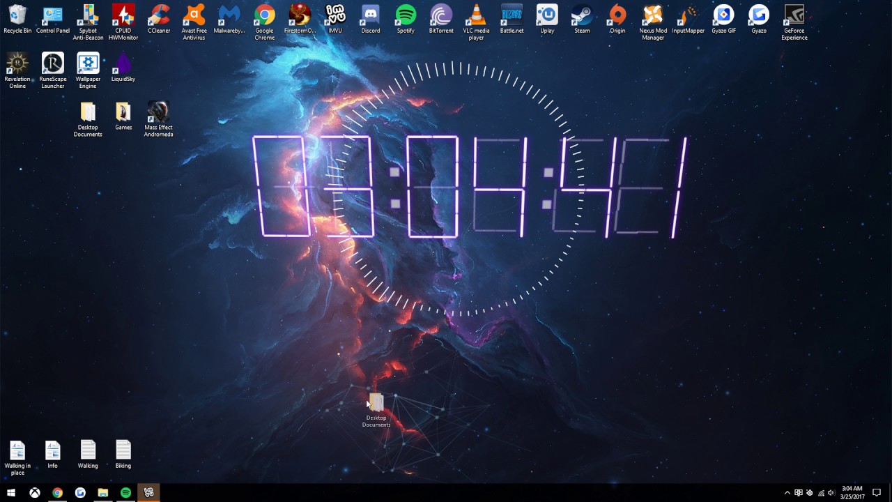 Wallpaper Engine + Rainmeter Test