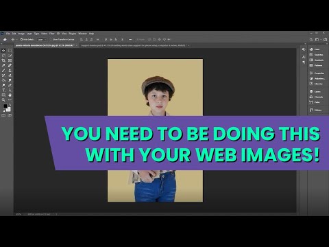 Optimizing images for the web with Adobe Photoshop