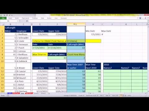 Excel Magic Trick 936: Extract Employee Names For Max Value on Given Date Period (Including Dups)