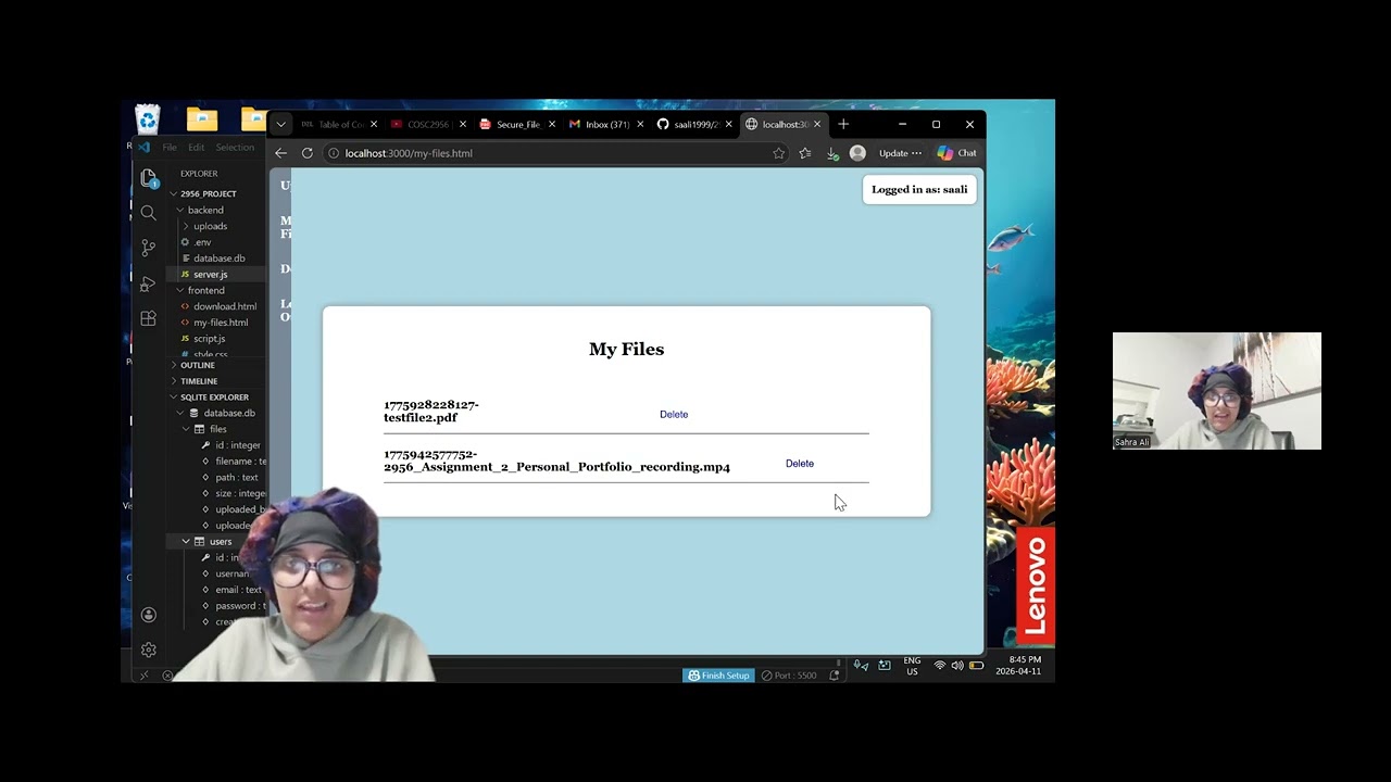 COSC 2956 Final Project Recording