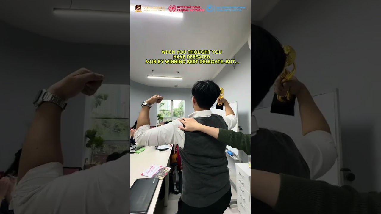 When you thought you conquered MUN by winning Best Delegate... but then another conference calls you