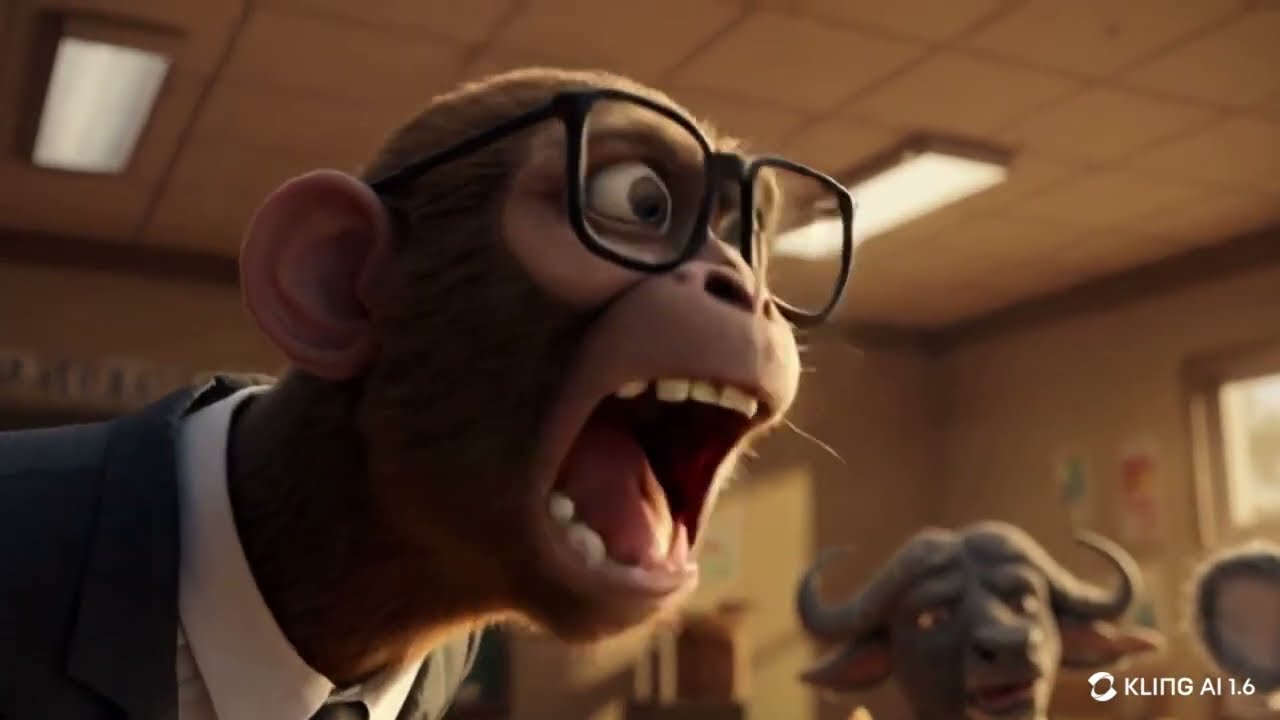 Monkey Teacher’s Shock When His Whole Class Fell Asleep!
