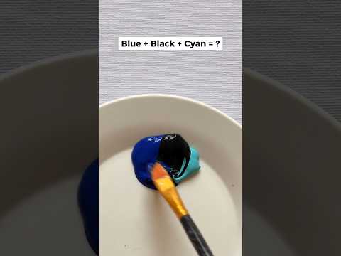 Satisfying Navy Blue Color Mixing Tutorial #art #shorts #trending