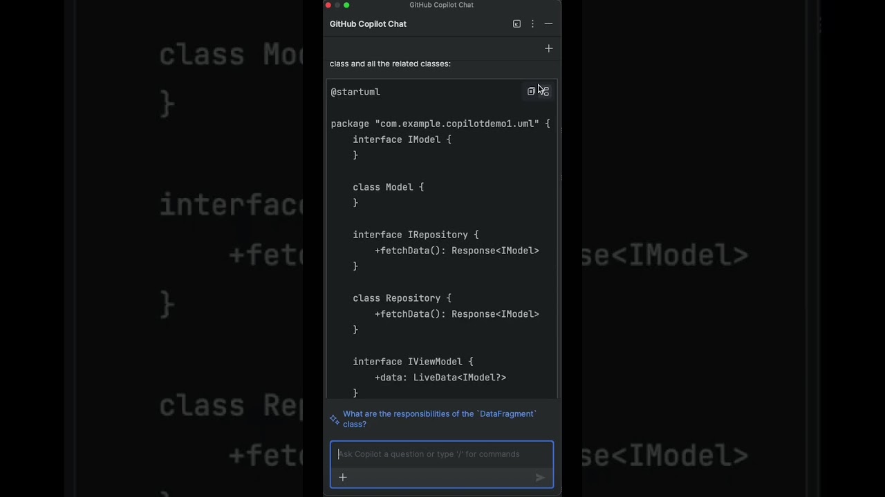 How to create UML diagram with Github Copilot #shorts
