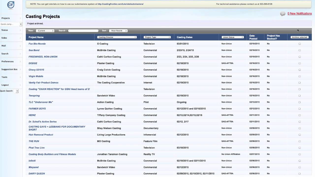 Quick Tip: How to archive and unarchive projects