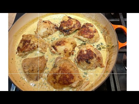 French cuisine - mastery of the Dijon mustard chicken