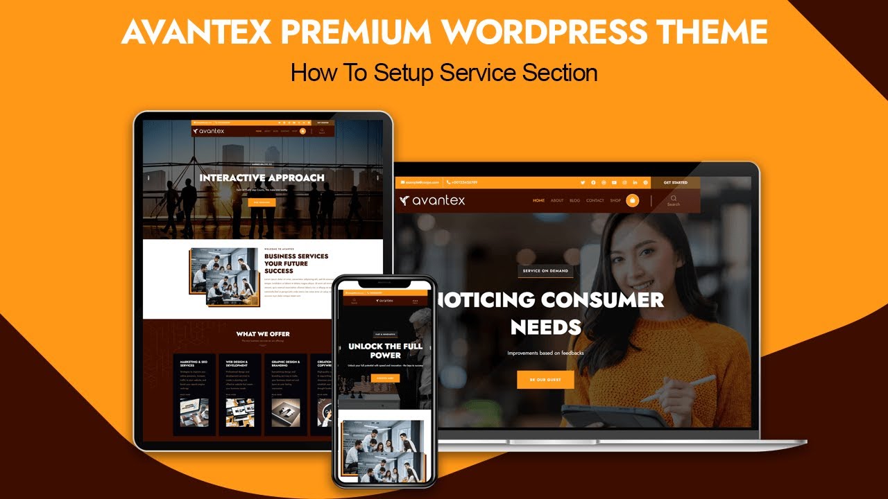 Avantex Premium WordPress Theme: How To Setup Service Section