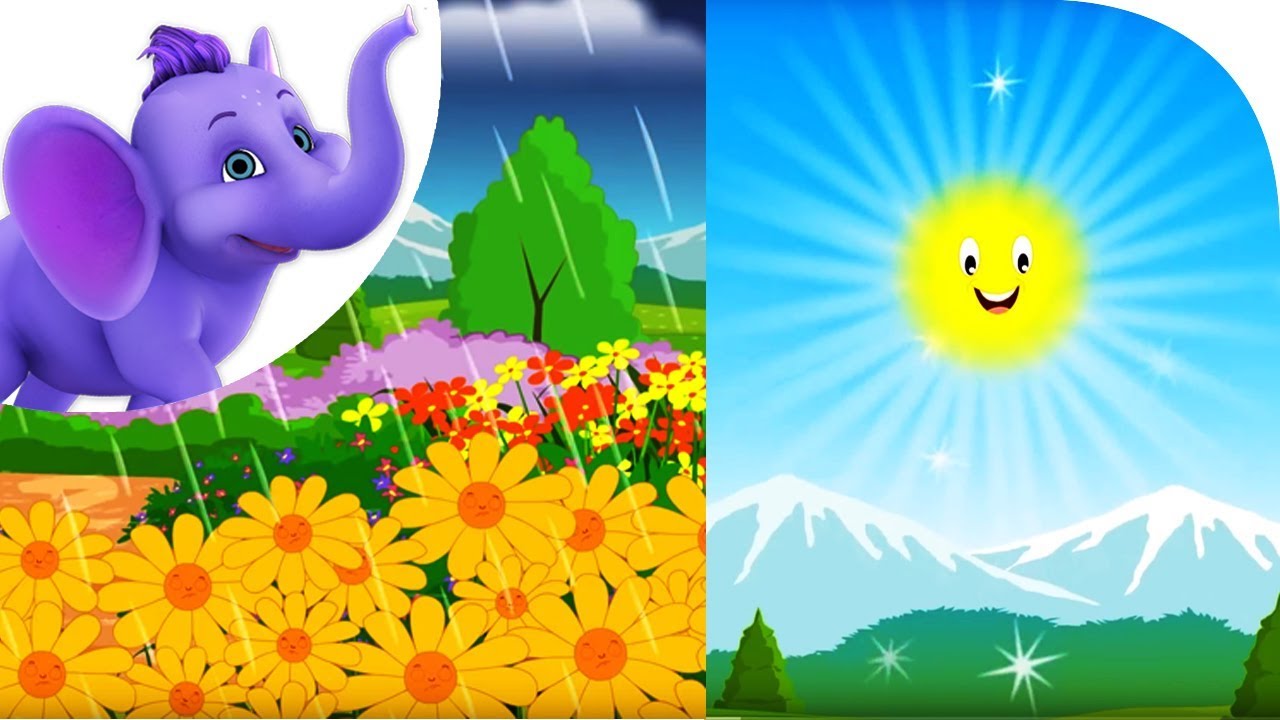 Sometimes Sun, Sometimes Rain - Nursery Rhyme with Karaoke