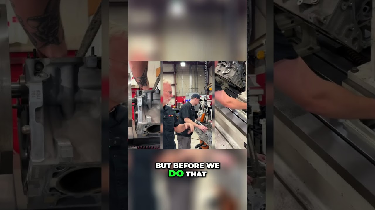 Supercharging LS: Blueprinting the Block for Top Hat Sleeves! #shorts