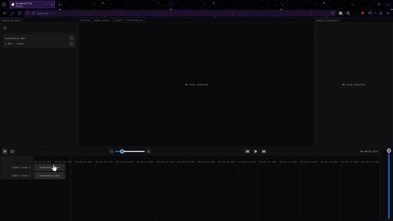 timeline node editor prototype