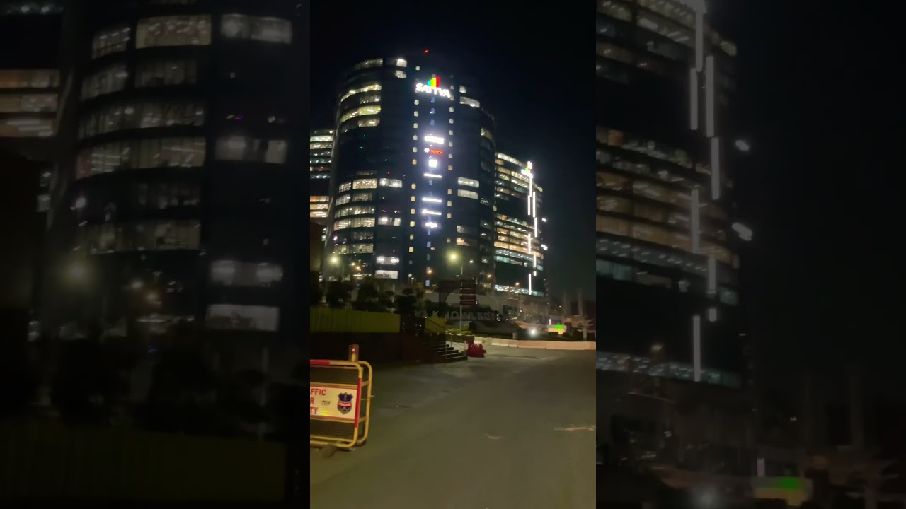 Hyderabad Sattva hi tech city  #hyderabad #sattva #madhapur #hitechcity #gachibowli #software #night